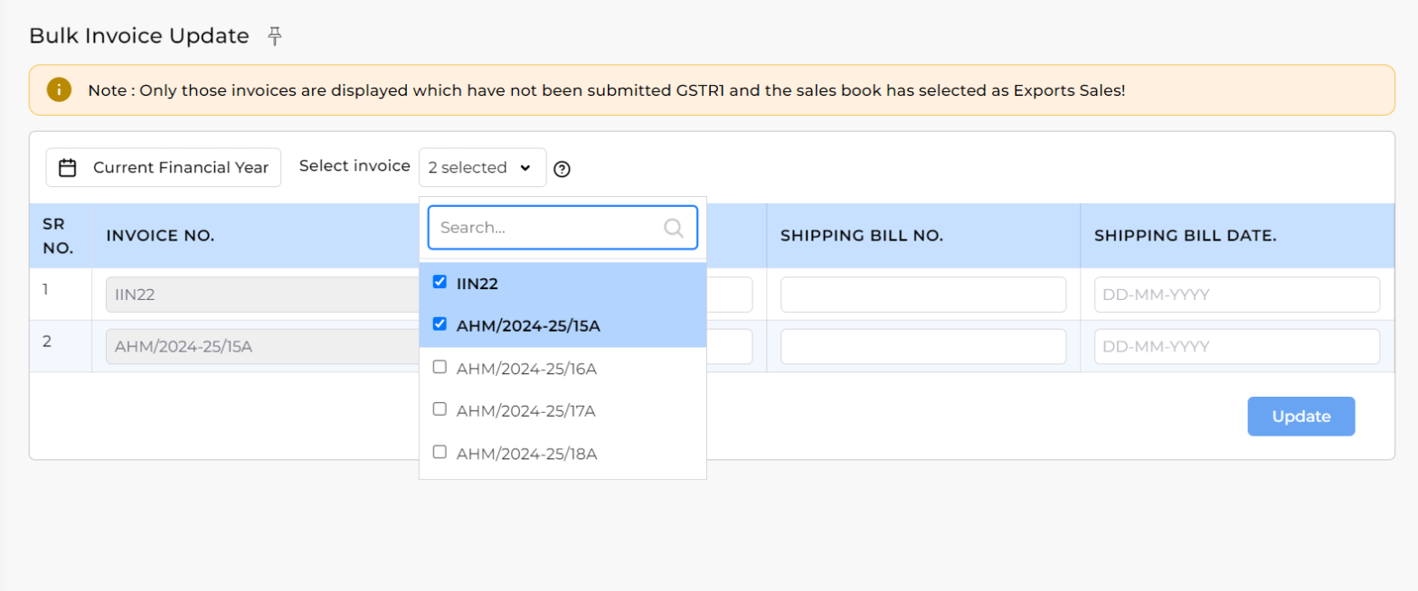 Bulk Sales Invoice Creation | Munim Helpdesk