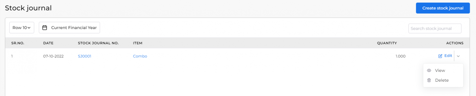 Stock Jounal -Manage Your Inventory Efficiently | Munim