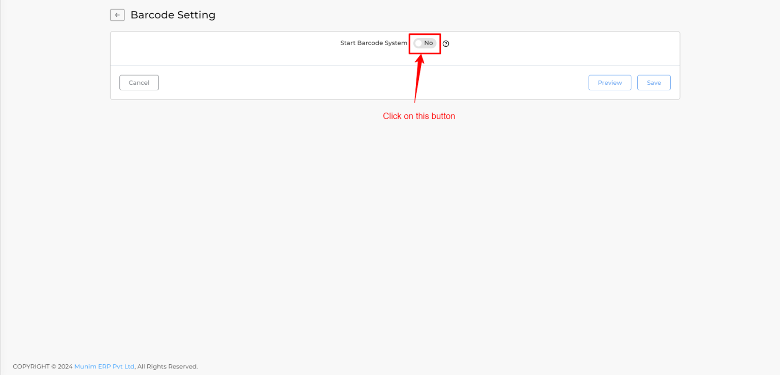 Enable Item Barcode Option - Step-by-Step Guide | Munim"