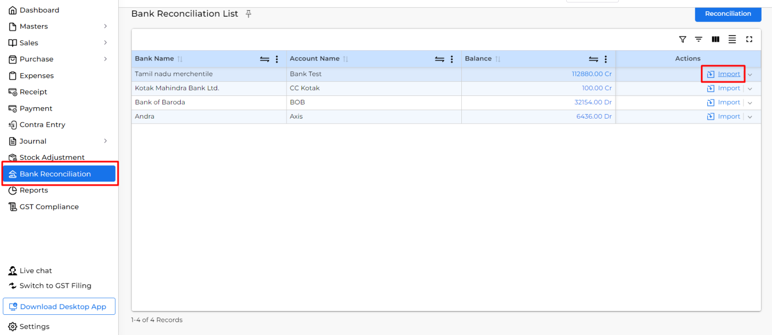 Bank Reconciliation | Munim's Helpdesk Guide