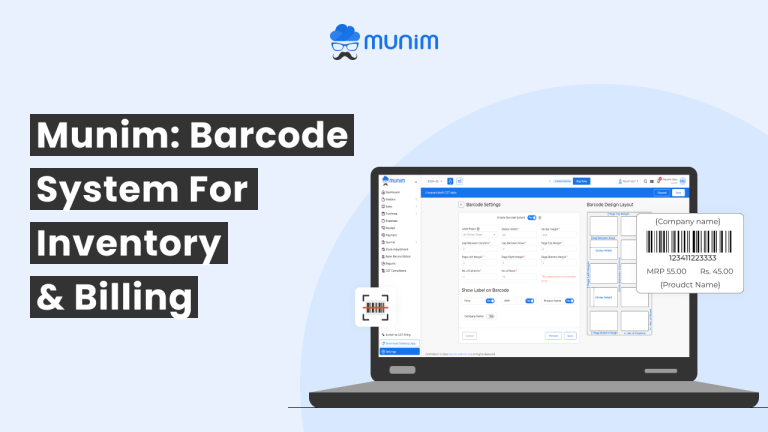 Munim: Barcode System for Inventory & Billing